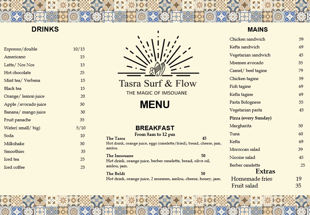 Eat & Flow Restaurant - Tasra Surf & Flow